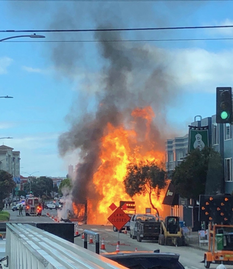 Gas Main Explosion Aftermath – Richmond Review/Sunset Beacon