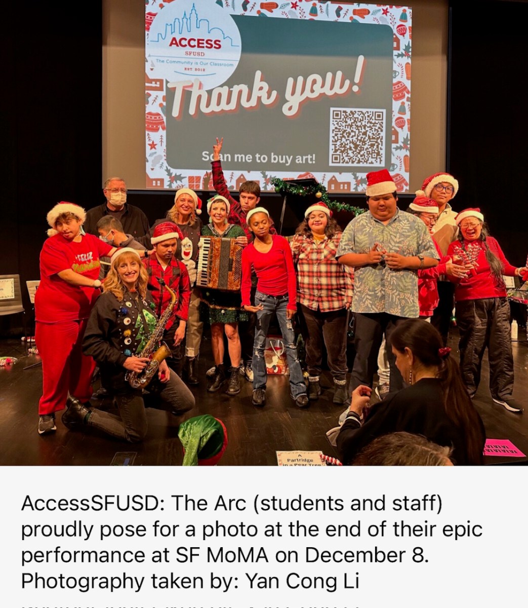 AccessSFUSD: The Arc Annual Holiday Sing Along Soars to New Heights ...